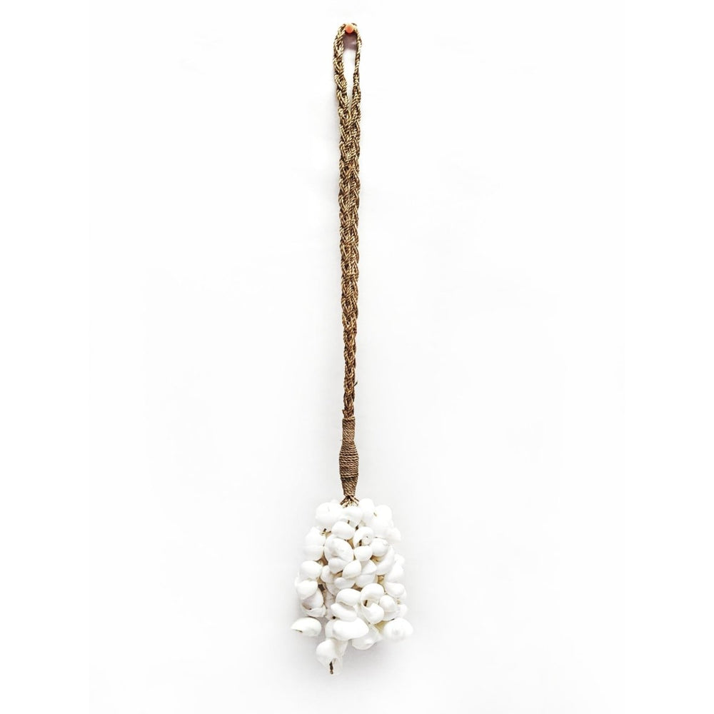 White Shell Cluster Decor Hanger - Beach decor