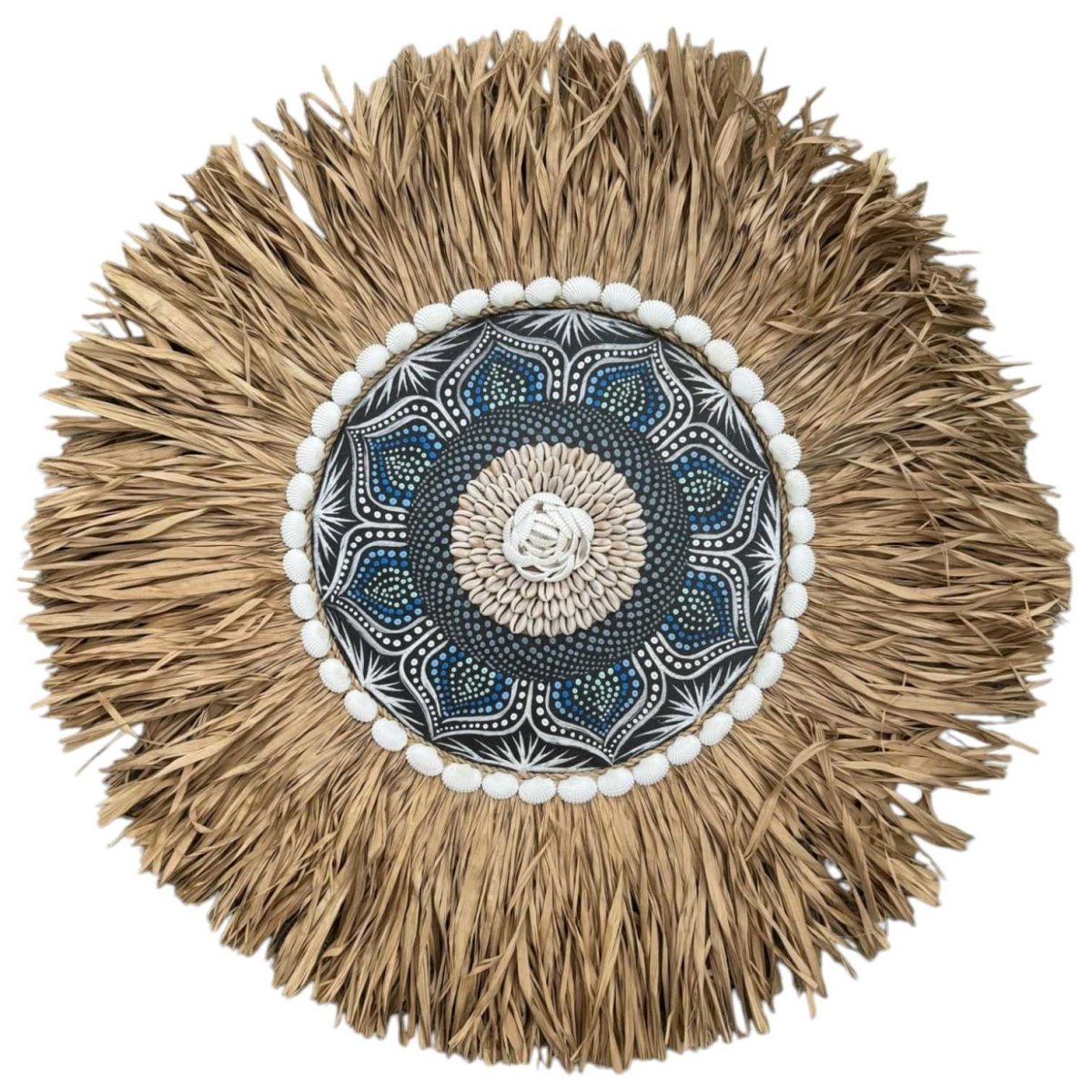 Hand Painted Raffia Juju Wall Hanging Home Decor All Products Beach ...