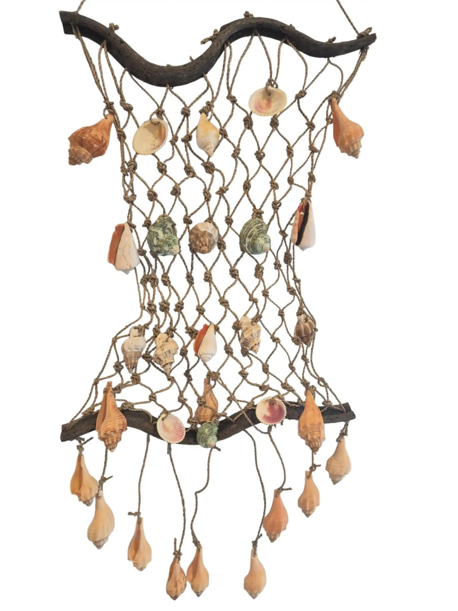 Shell Net Wall Hanging Home Decor All Products Beach Boho Collection