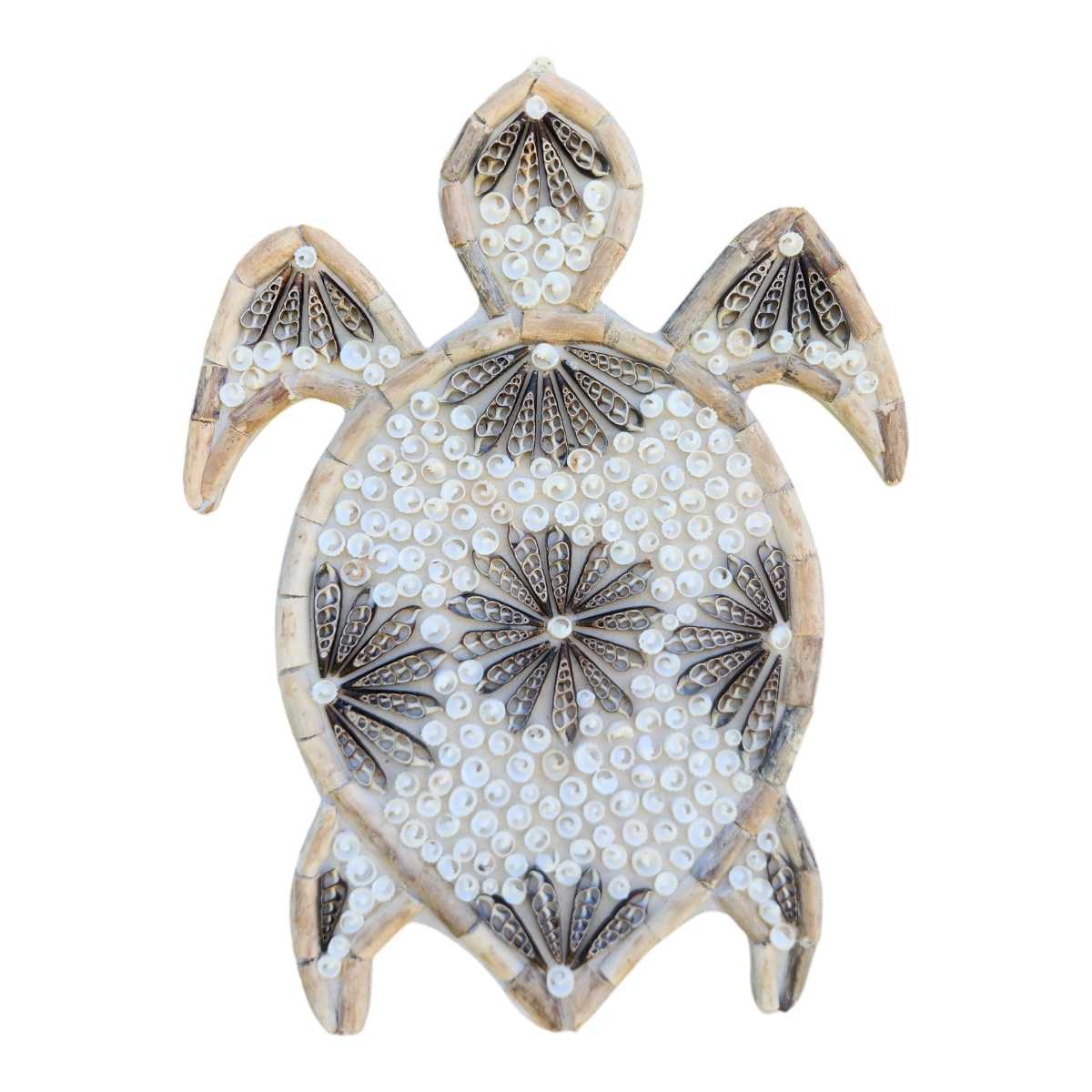 Turtle Shell Inlay Wall Hanging | Beach House Decor