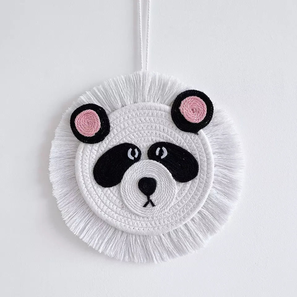 Macrame Animal Children's Wall Hanging - Panda Home Decor