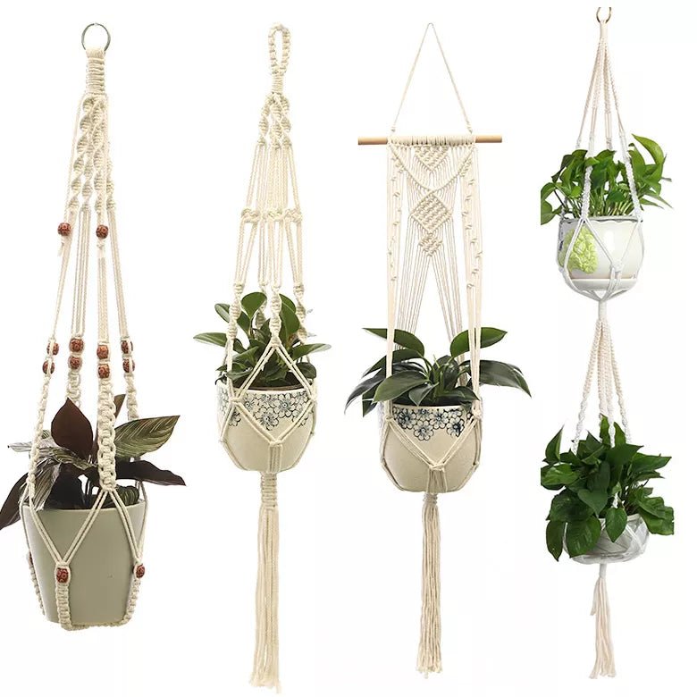 Macrame Plant hanging Holders Set