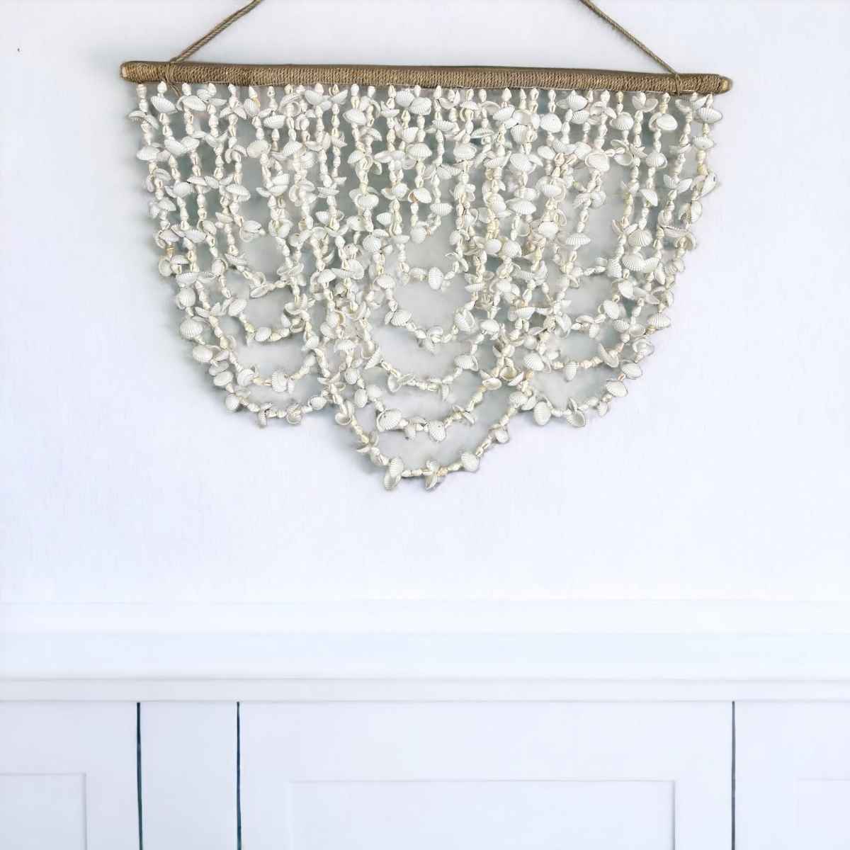 Waterfall Shell Wall Hanging beach and coastal décor
